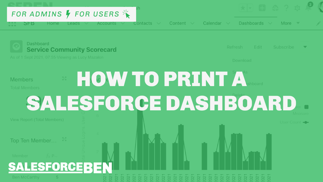 How to Print a Salesforce Dashboard | Salesforce Ben
