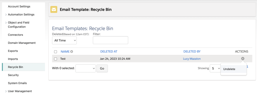 Pardot Archive and the Recycle Bin – What to Delete When - Pardot ...