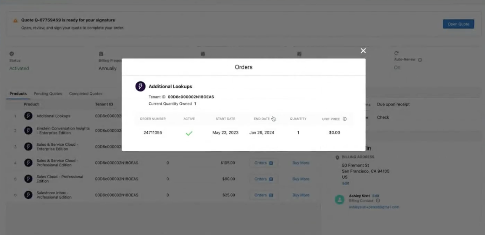 Salesforce "Your Account" App: Browse, Manage, and Buy Licenses ...