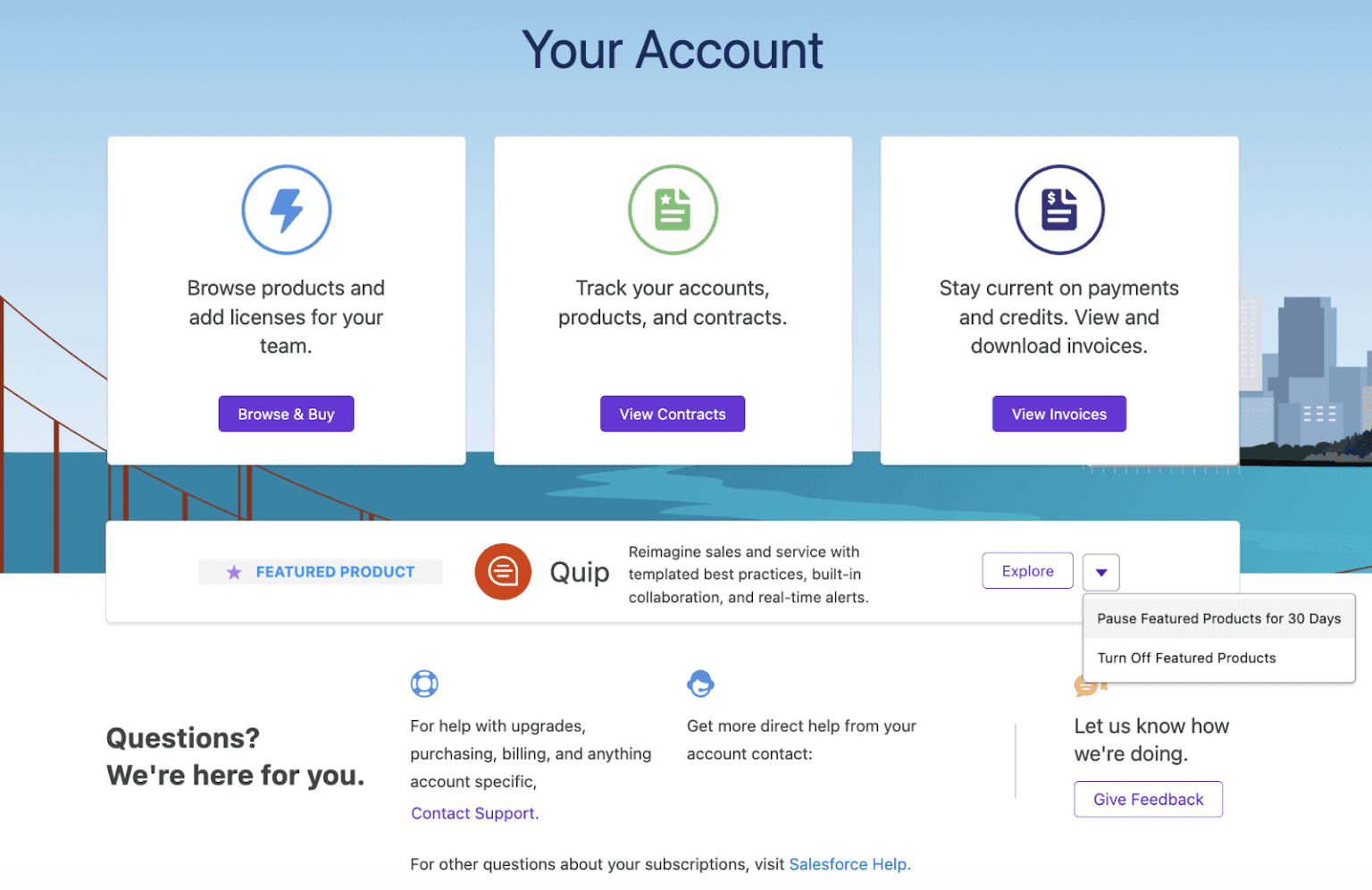 Salesforce "Your Account" App: Browse, Manage, and Buy Licenses ...