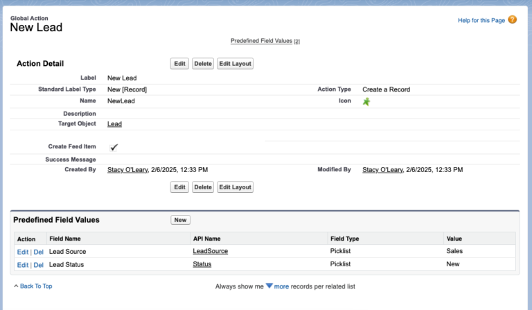 How to Create Records With Global Actions in Salesforce | Salesforce Ben