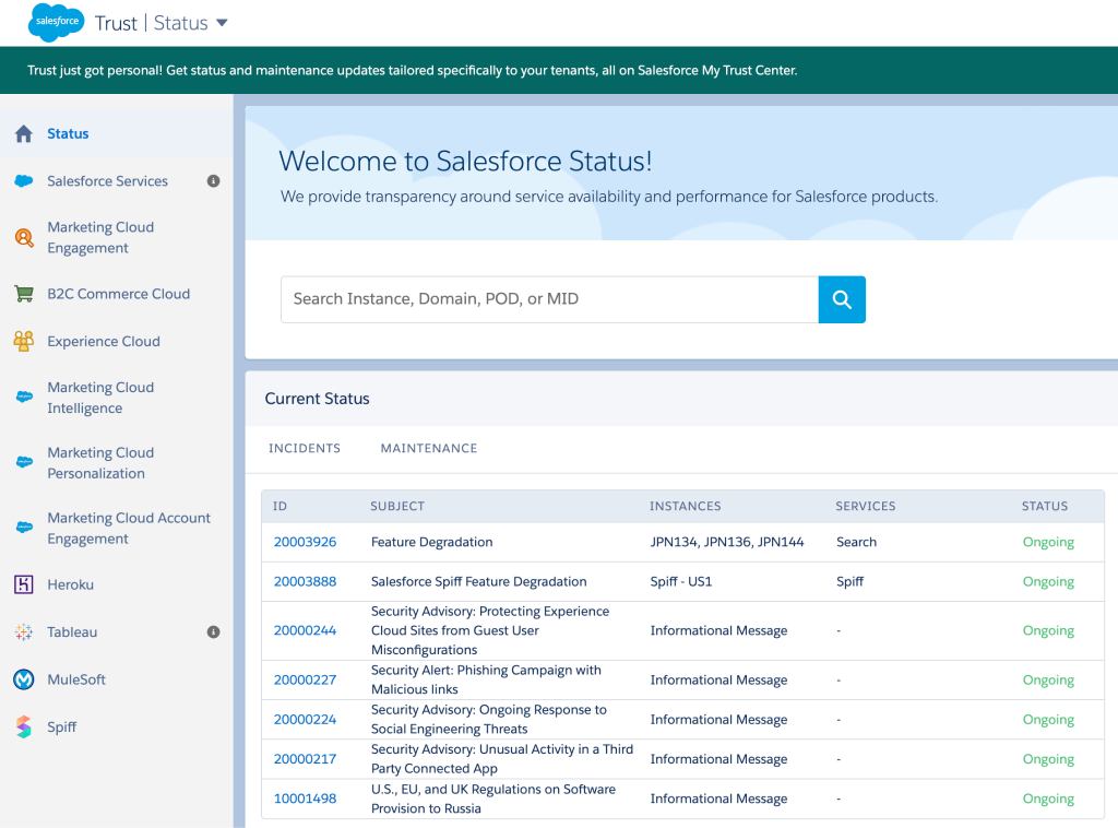 Salesforce My Trust Center: The End of Trust Site Guesswork ...